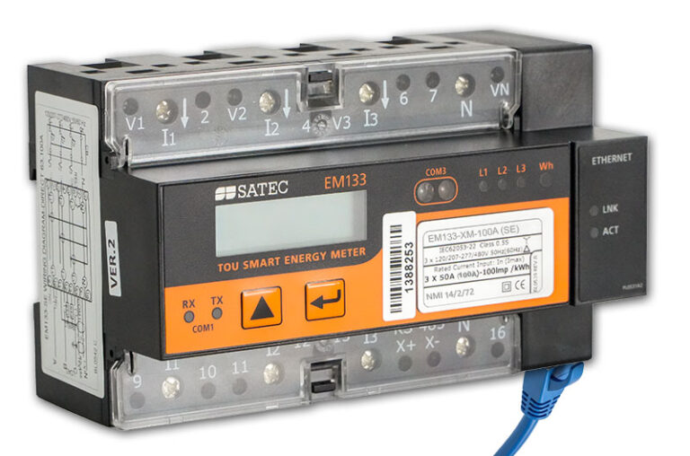 SATEC EM133-XM Smart Energy Meter With Ethernet Connectivity - SATEC ...